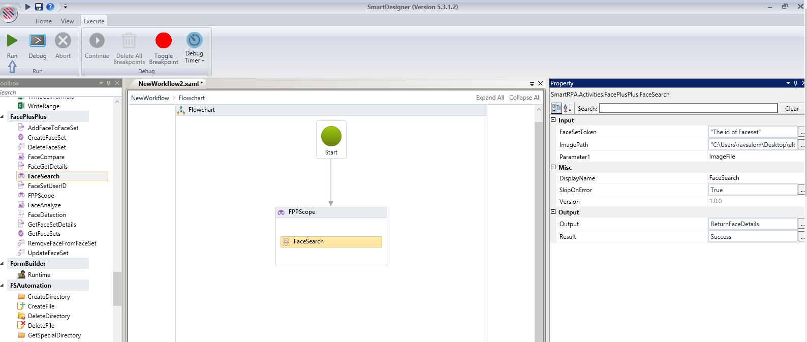 FacePlusPlus - Face Search | Robility Docs